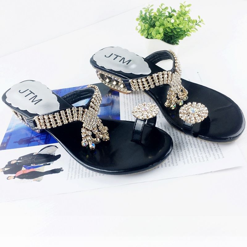 Jual SHS6698-black Sandal Wanita Elegan Import Terbaru - GrosirImpor.com